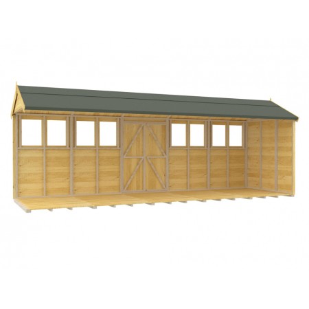 6ft x 20ft Apex Summer Shed